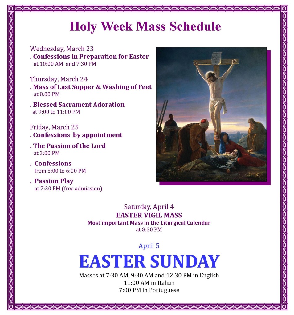 Holy Week Mass – St. Nicholas RC Church